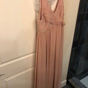 Revelry | Dresses | Revelry Zoe Chiffon Bridesmaid Dress In 9 Blushing ...